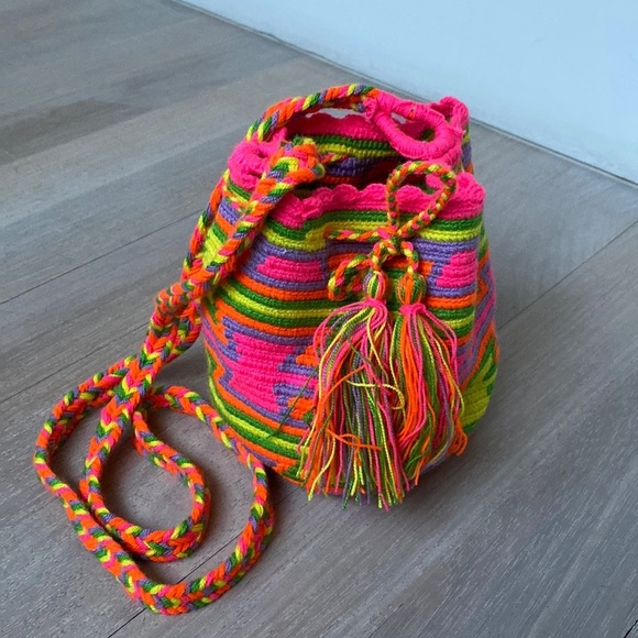 Wayuu Tribe | Bags | Wayuu Tribe Neon Mini Crossbody Bag | Poshmark